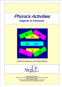 Phonics Activities - Step Up Resources