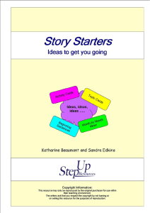 Story Starters - Step Up Resources